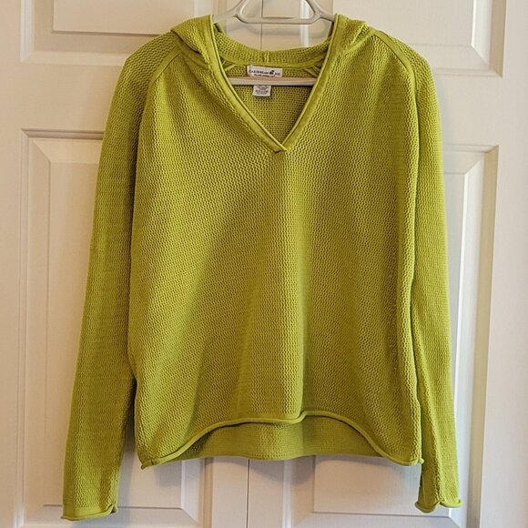Caribbean Joe | Sweaters | Like New 0 Cotton Crochet Vneck Hooded ...